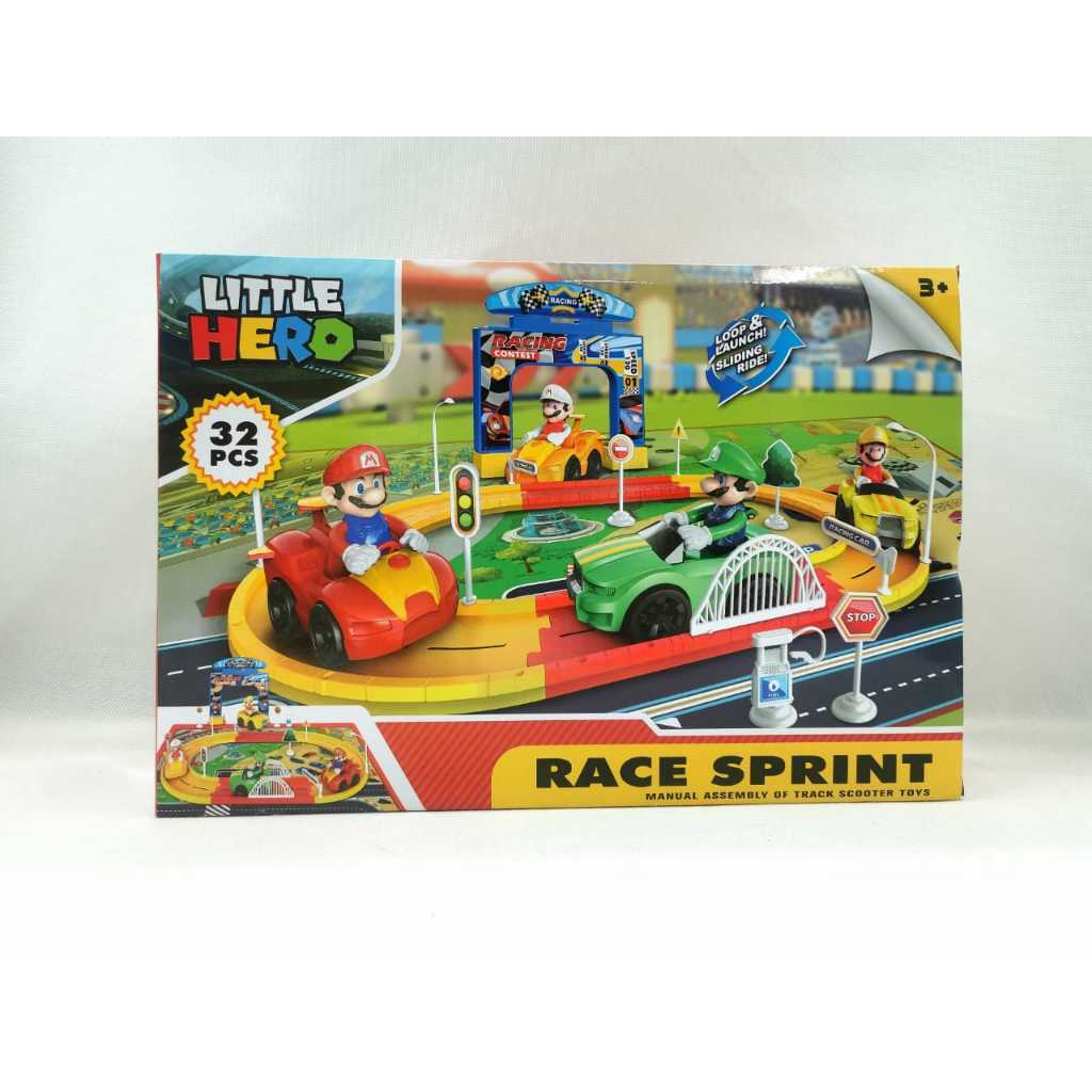 Super Mario Race Sprint Track Toys Set | Shopee Malaysia