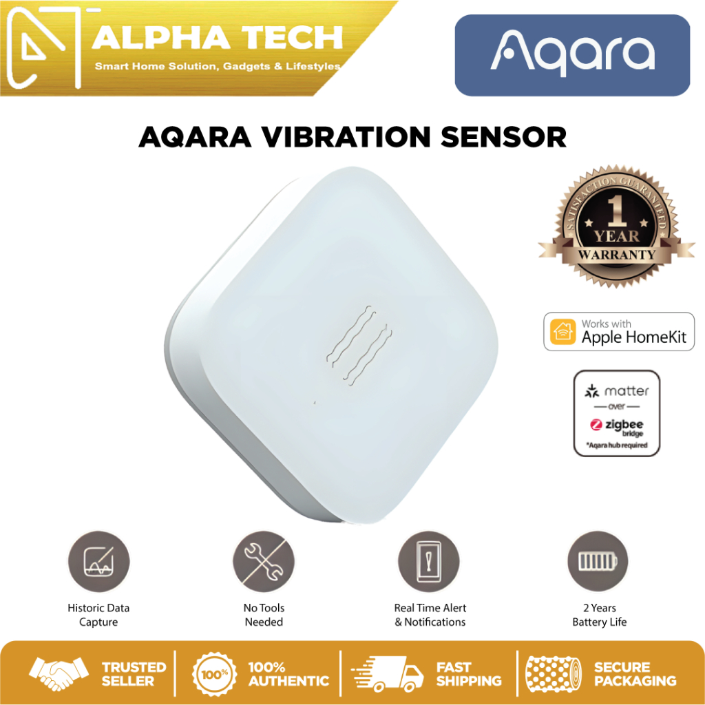 Aqara Smart Vibration Sensor for Home Safety | Shopee Malaysia