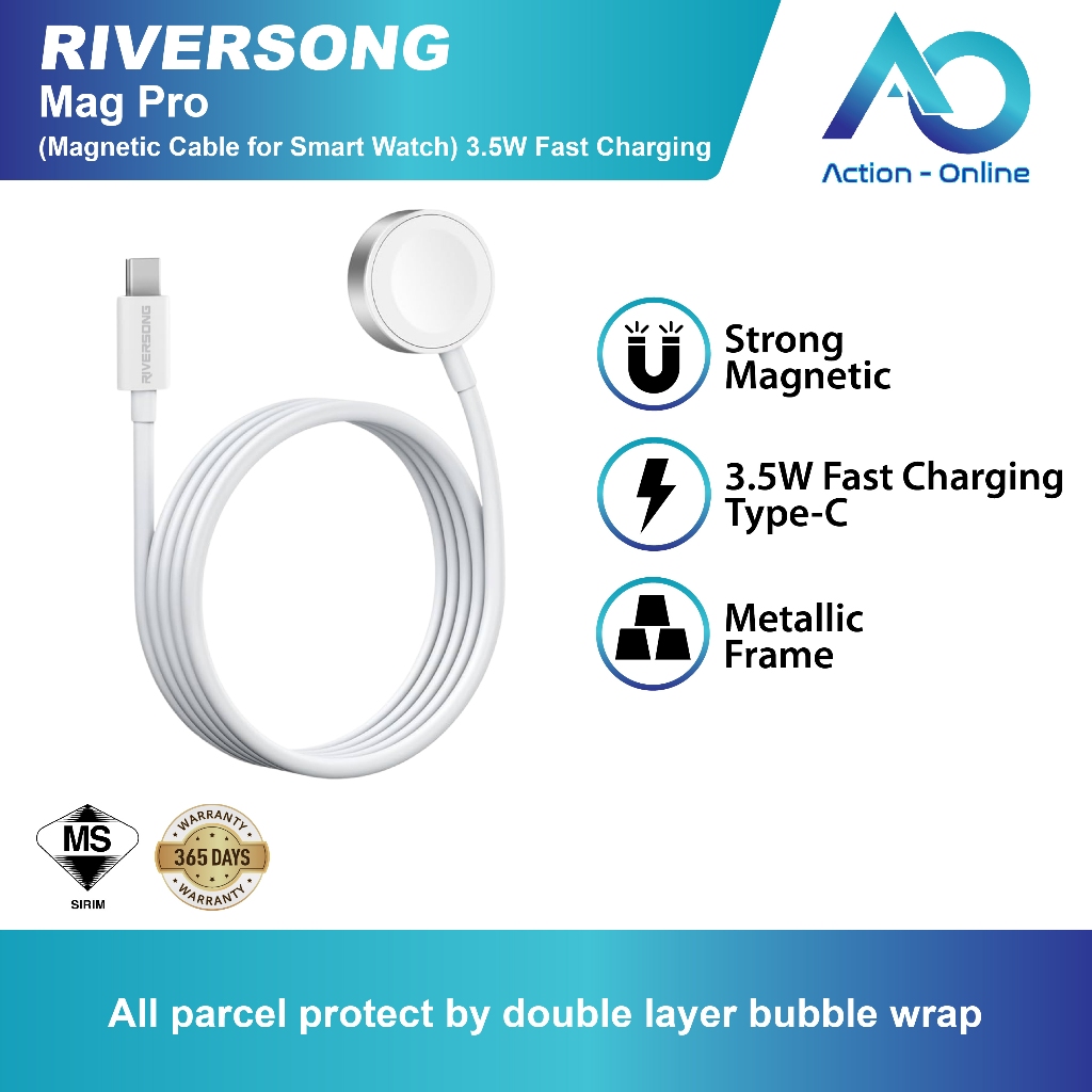 (Ready Stock) Riversong Mag Pro (3.5W Fast Charging Type-C) Magnetic ...