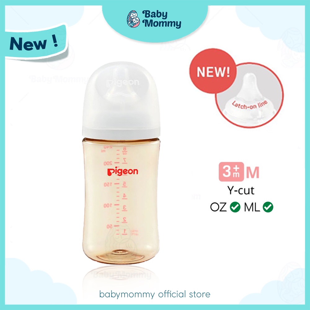🇲🇾100% Original Pigeon SoftTouch™ Wide-Neck PPSU Nursing Bottle Authentic Pigeon Bottle Botol ...