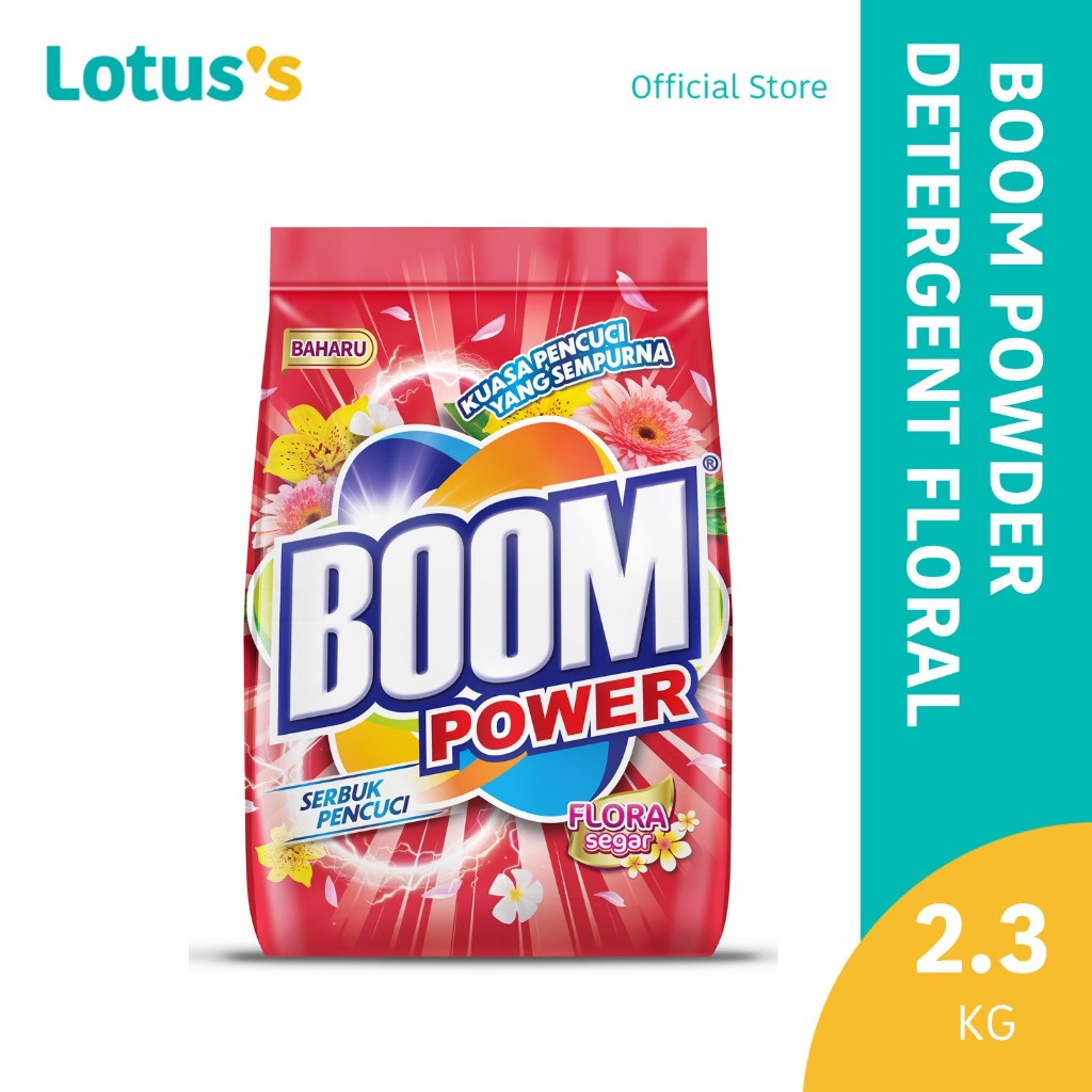Boom Powder Detergent Floral 2.3kg | Shopee Malaysia
