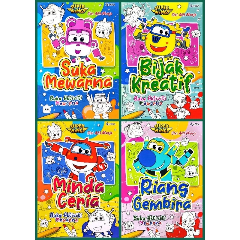 SUPER WINGS SIRI ADIK MANJA - BUKU AKTIVITI MEWARNA (ANEKA) | Shopee ...