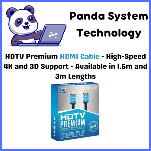 HDTV Premium HDMI Cable - High-Speed 4K and 3D Support - Available in 1 ...