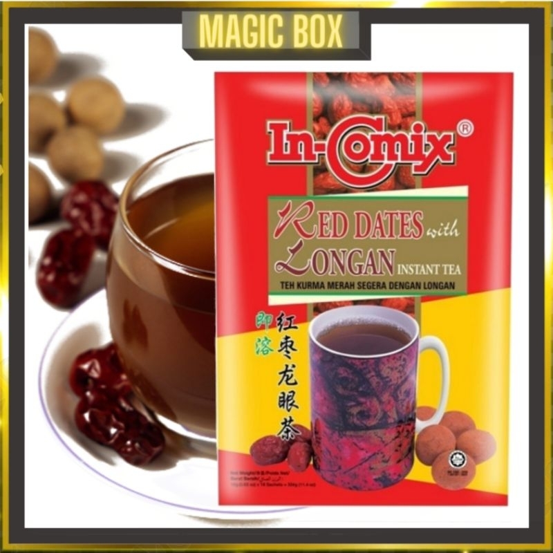 🔥TEH KURMA MERAH LONGAN 红枣龙眼茶 INSTANT RED DATE TEA | Shopee Malaysia