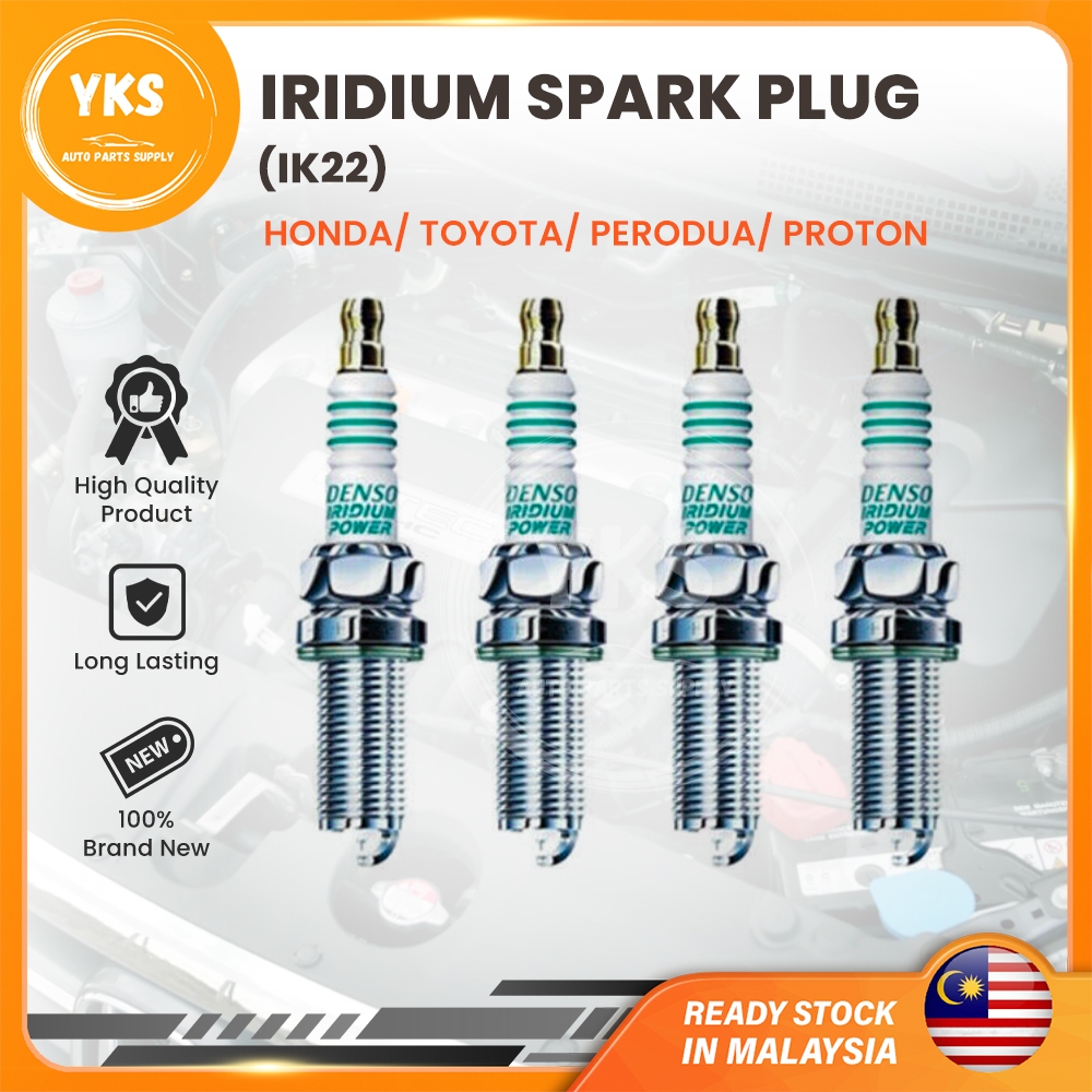 🔥NEW DENSO🔥IK22#5310 IRIDIUM POWER SPARK PLUG FOR PERODUA PROTON ...