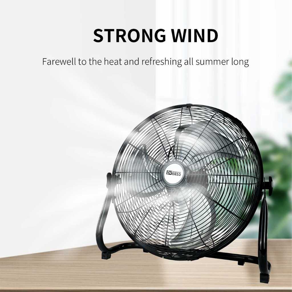 BSBOSS Industrial Floor Fan For Living Room, Dining Hall & Kitchen (12 ...