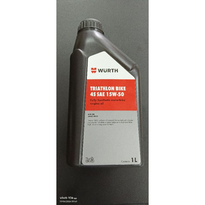 WURTH TRIATHLON BIKE FULLY SYNTHETIC 15W50 | Shopee Malaysia