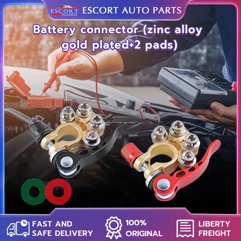 Battery Terminal Clamp Connectors, Universal Copper Car Battery ...