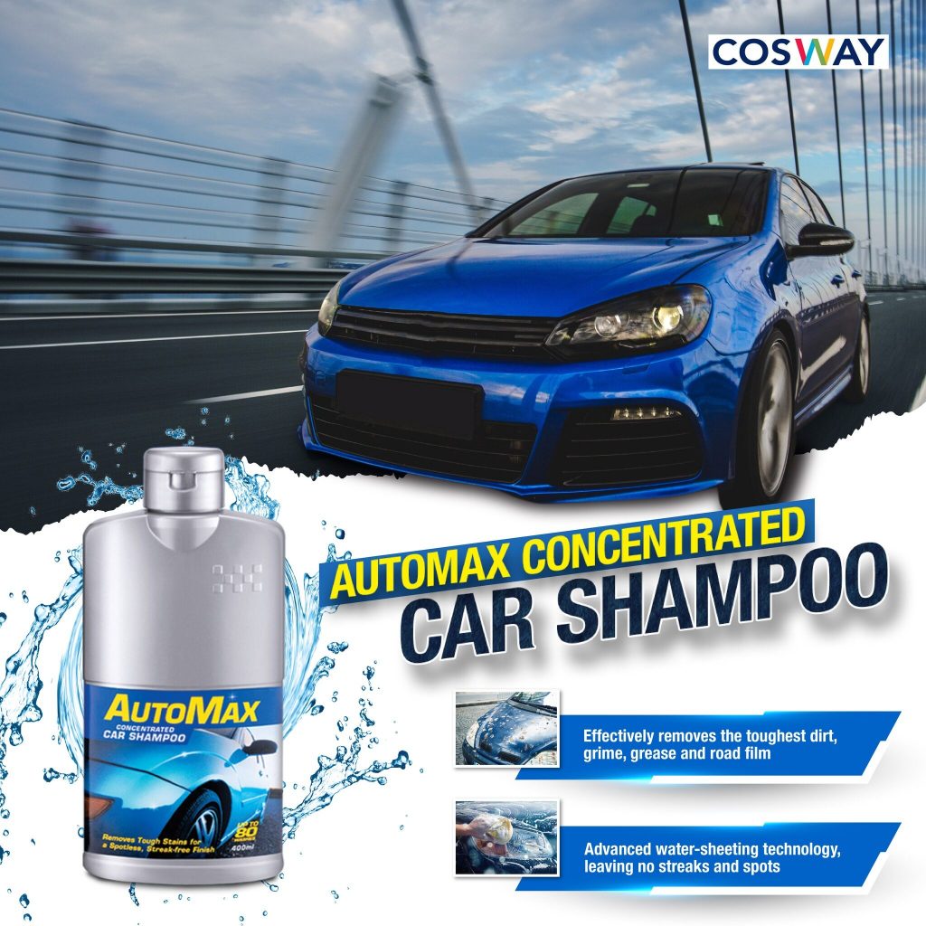 Cosway AutoMax Concentrated Car Shampoo (400ml) | Shopee Malaysia
