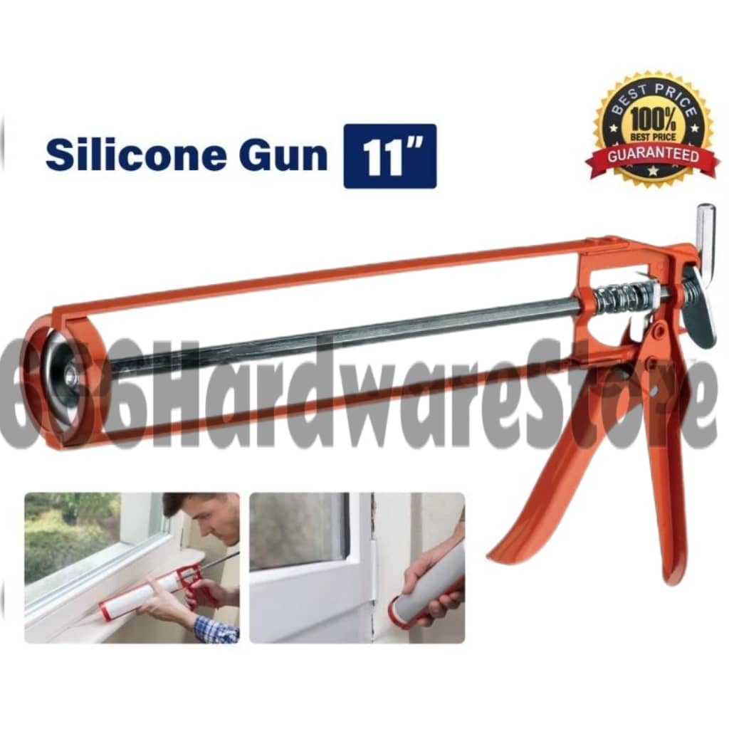 (11") Silicone Gun Heavy Duty Use | Silicone Caulking Gun | Silicone ...