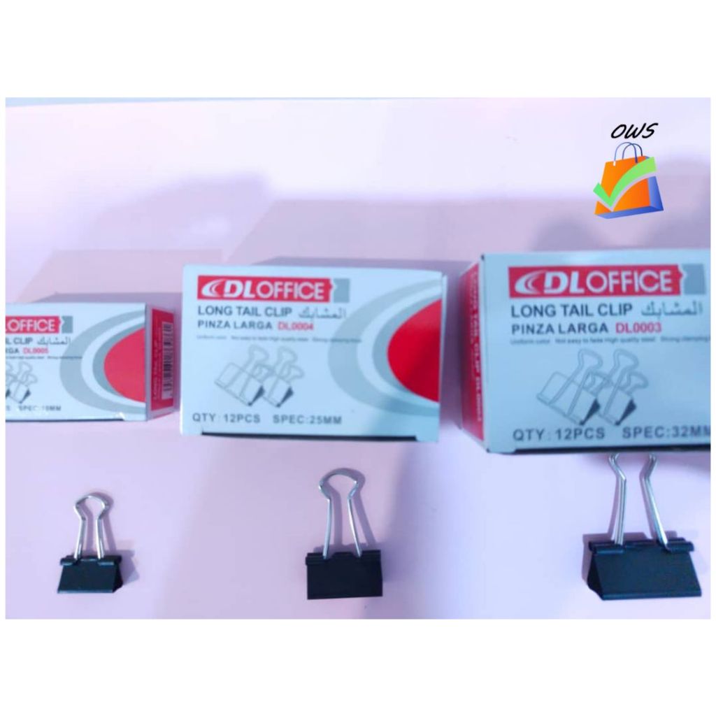 DL Office Binder Clips 12pcs 1 box | Shopee Malaysia