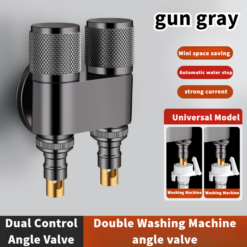 Dual Control Two Way Stop Angle Valve Brass material Bathroom toilet ...