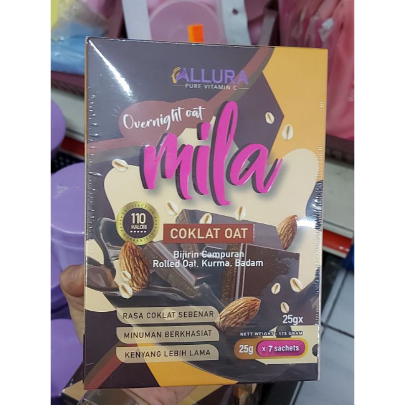 Mila oat Chocolate 💯 Ori 7 sachet | Shopee Malaysia