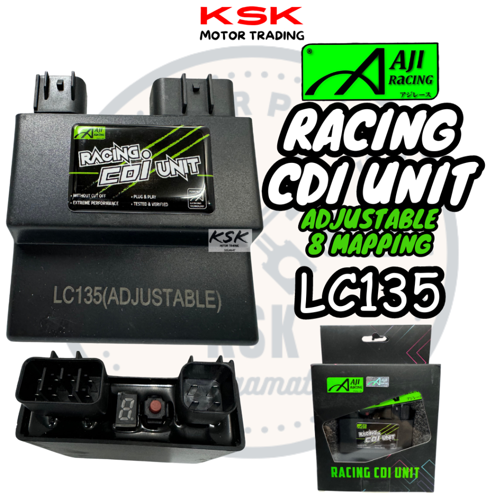 【8.8 SALE】AJI RACING CDI UNIT ADJUSTABLE 8MODE MAPPING YAMAHA LC135 V1 ...