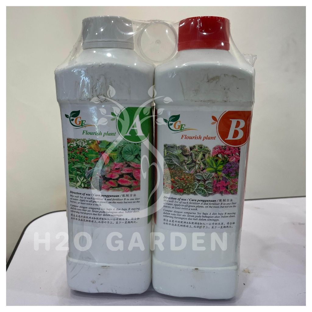 H2O - AB fertilizer Liquid Fertilizer 液体肥料A+B [A+B Baja] | Shopee Malaysia