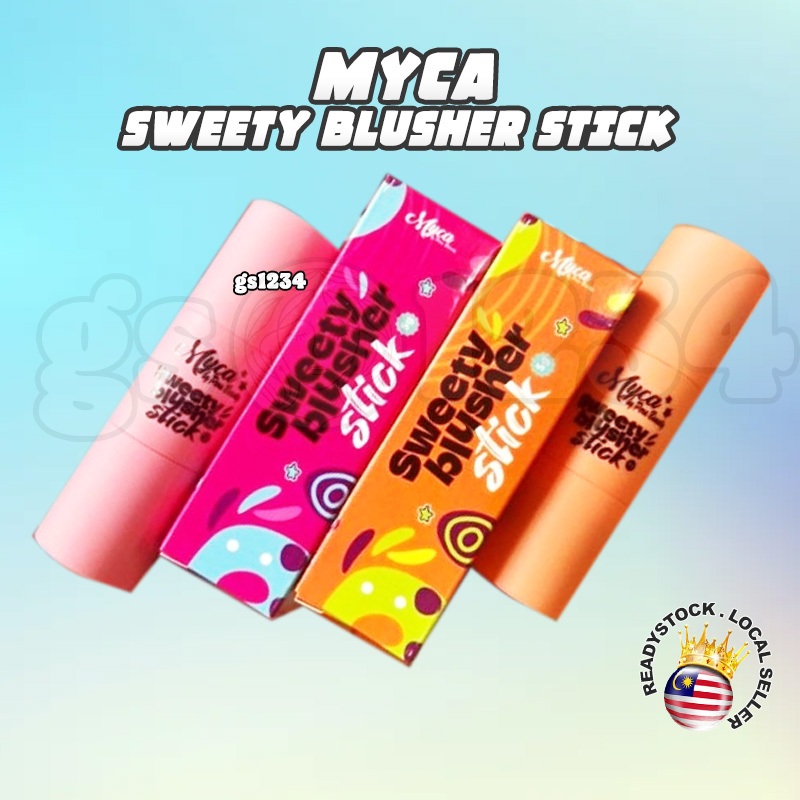 MYCA SWEET BLUSHER STICK CORAL / Pinkish Kod by Myca | Shopee Malaysia