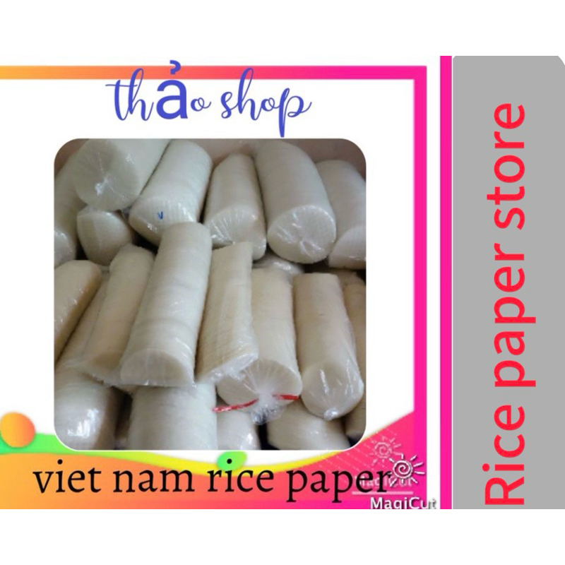 10kgVietNam rice paper banh trang( nipis 1kg / 180pcs) 22cm## | Shopee ...