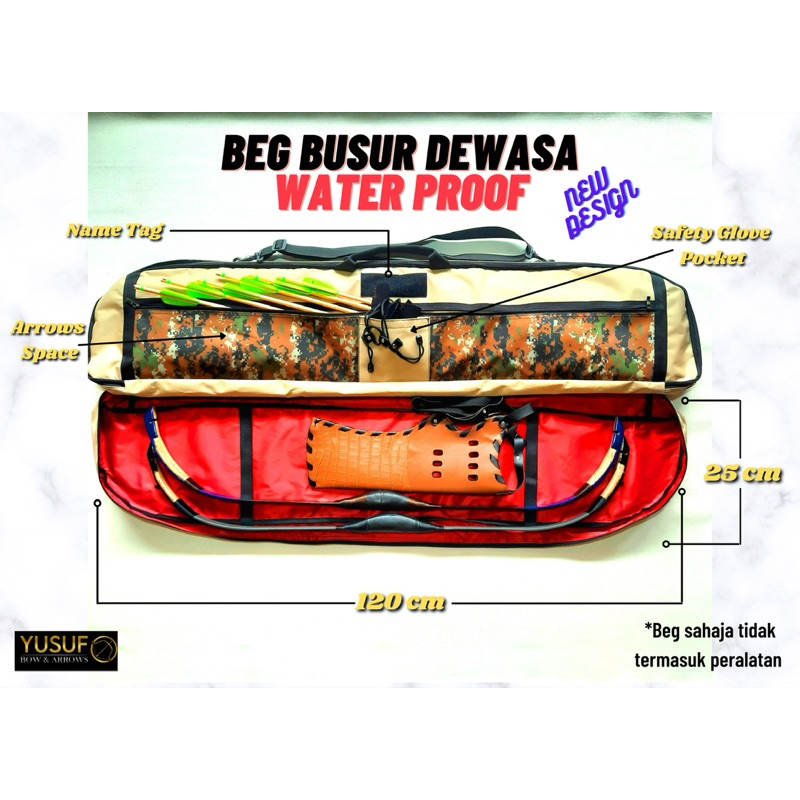 YUSUF Beg Archery Horsebow Bag Dewasa Busur Bow Anak Panah Tradisional ...