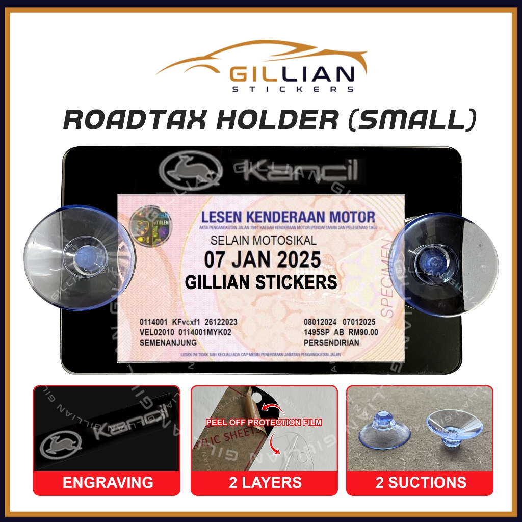 Kancil new Roadtax Holder Perodua Car Small Size Pemegang Rotek Kereta ...