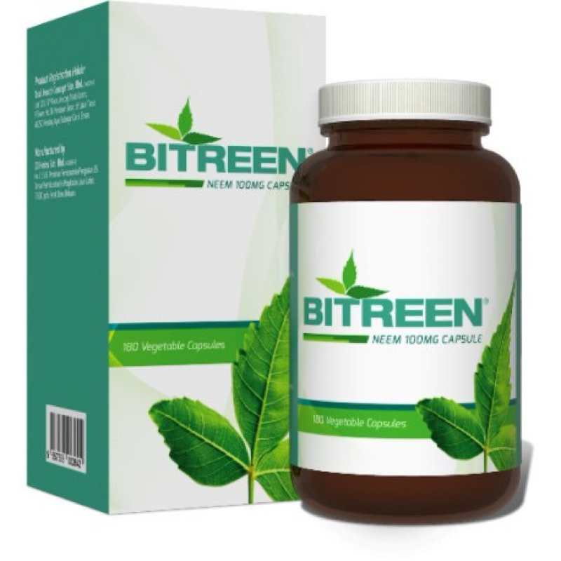 Bitreen Neem 100mg Vegetable Capsules 30's/90's (Exp:2/2028) | Shopee ...