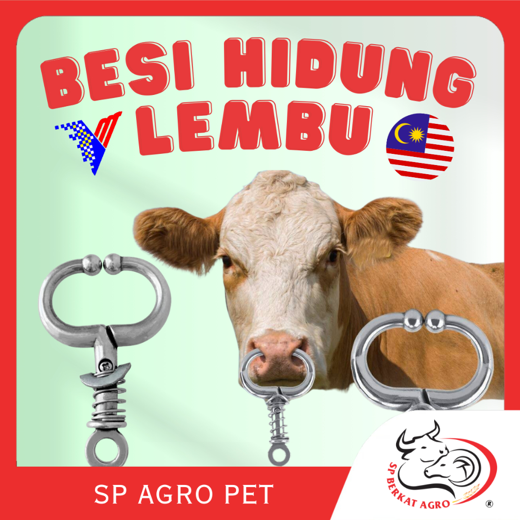 Stainless Steel Cattle Nose Rings and Livestock Cow Cattle Nose Install ...