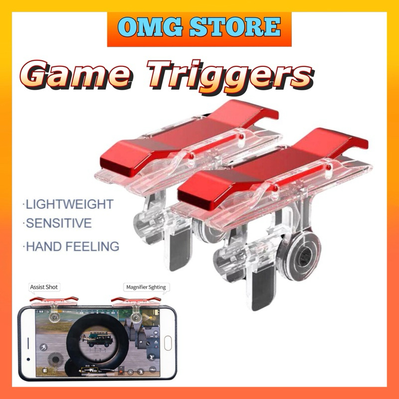 Joystick E9 Game Triggers For PUBG Chicken Dinner Game Controller Gaming Assit Shot & Magnifier ...