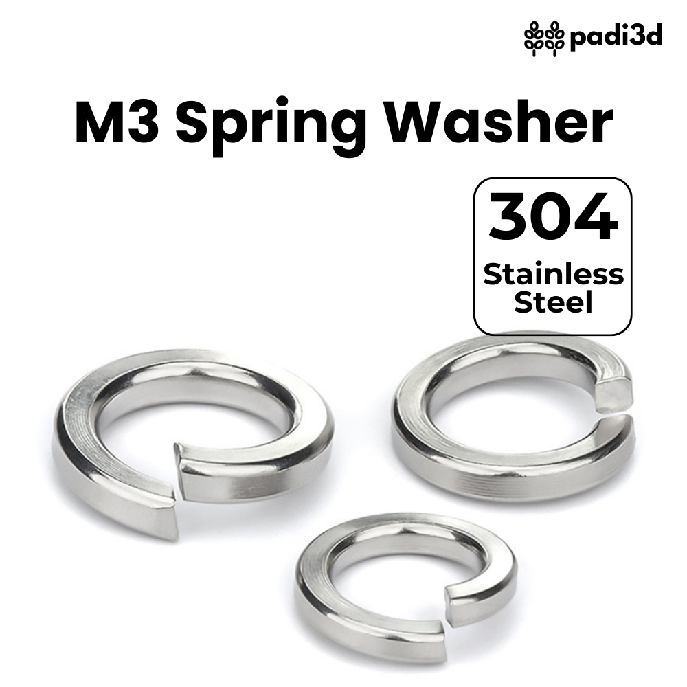 M3 Spring Washer 304 Stainless Steel | Shopee Malaysia