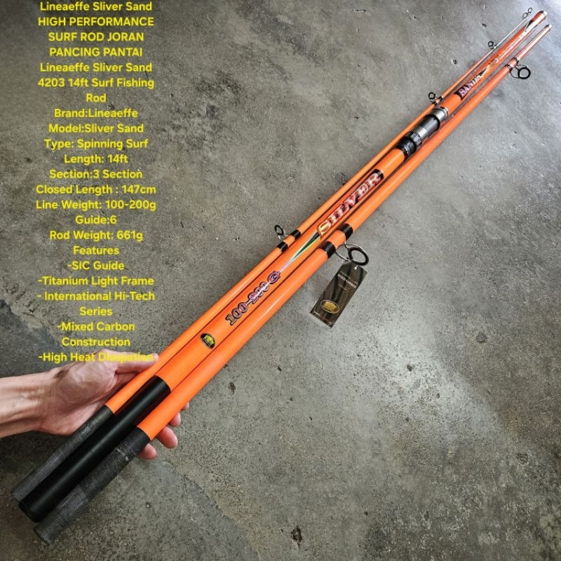 Lineaeffe Sliver Sand HIGH PERFORMANCE SURF ROD JORAN PANCING PANTAI ...