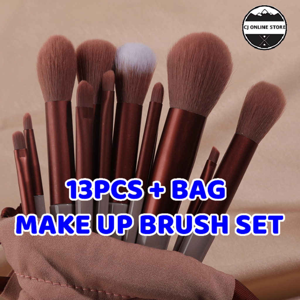 13pcs Soft Fluffy Makeup Brush Set Foundation Powder Eye shadow Kabuki ...