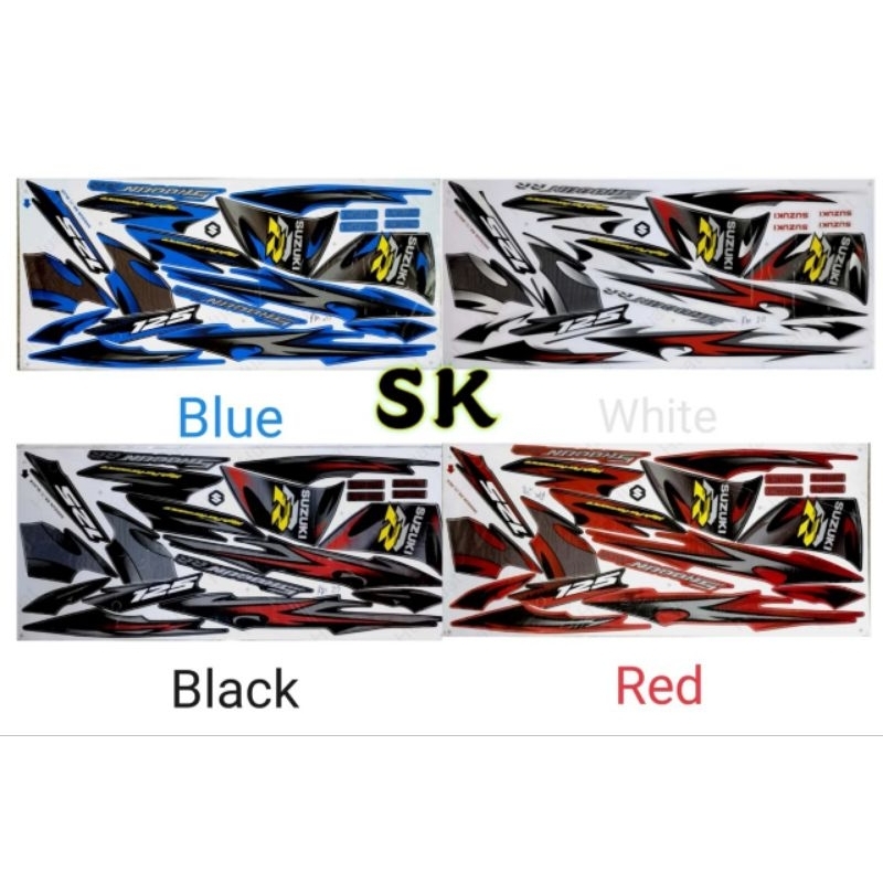 SUZUKI SHOGUN RR 125RR (1) STRIPE BODY STICKER STIKER (READY STOCK ...