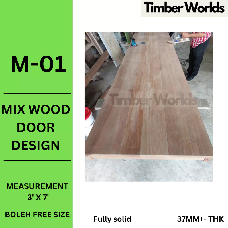 [Timber Worlds] MIX TIMBER DOOR / SOLID TIMBER PINTU / PINTU KAYU ...