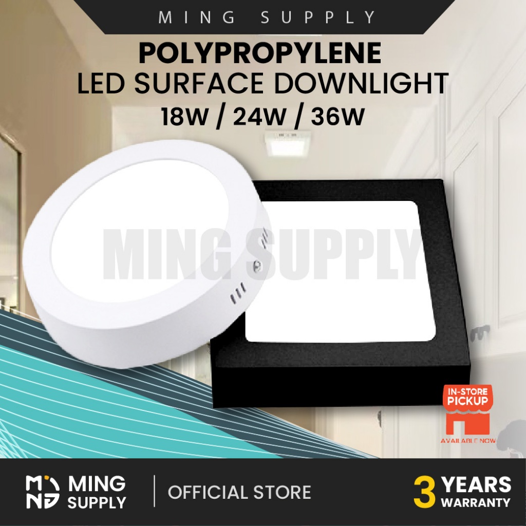 Plastic LED Surface Downlight 18W 24W 36W Ceiling Down Light Round ...