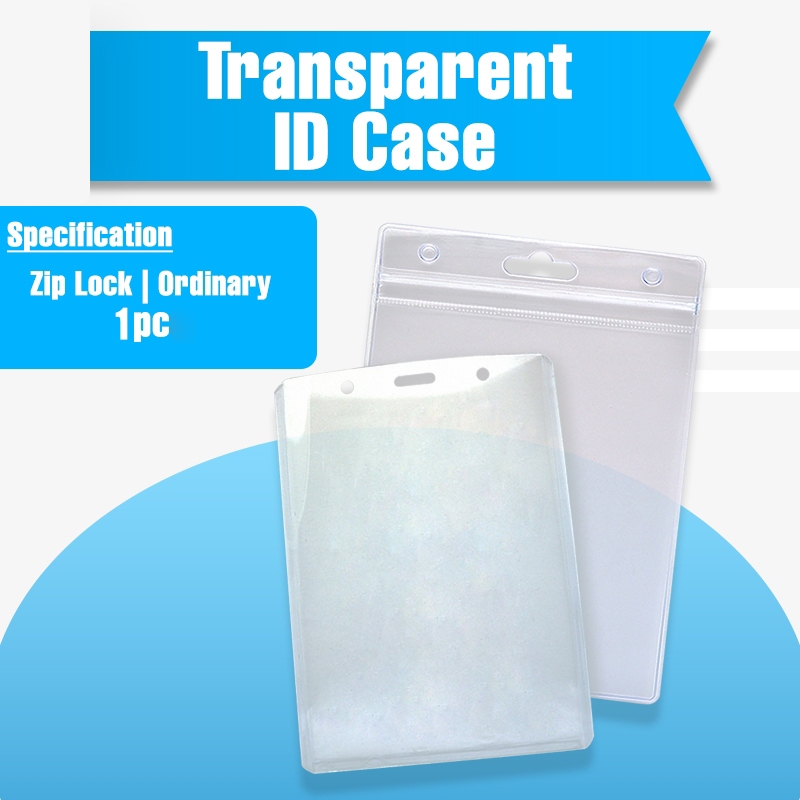 A6 ID Card Holder With Zip Lock Waterproof Vertical Case Protector ...