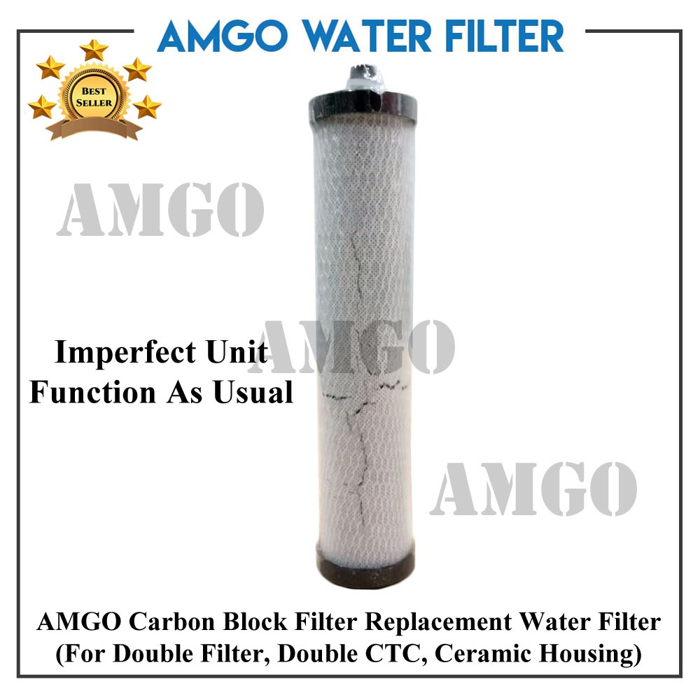 AMGO [IMPERFECT UNIT] Carbon Block Filter CTO Replacement Water Filter ...