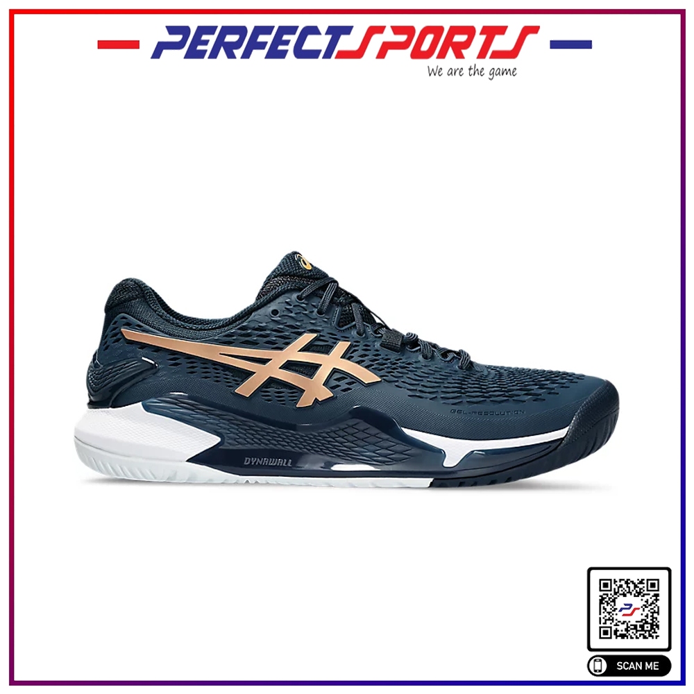 ASICS GEL-RESOLUTION 9 Men's Tennis Shoes French Blue/Pure Gold ...