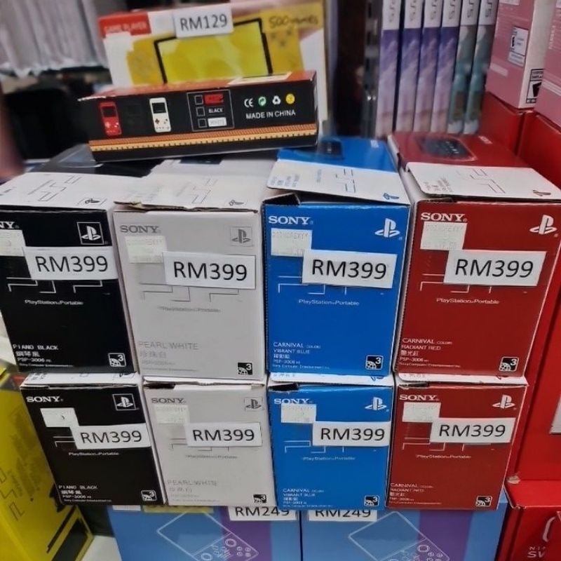 psp 3k with 2k engine free 64gb 100 games pouch color random rm399 same ...