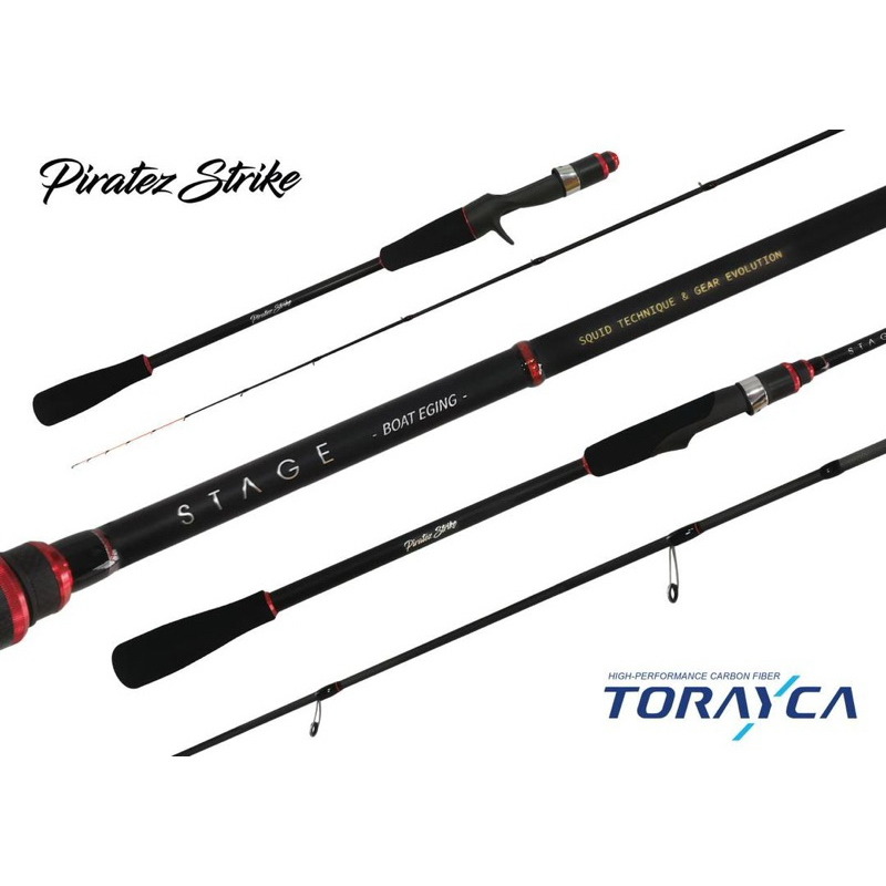 2024 Piratez Strike Stage Bot Eging Rod Spinning & Baitcasting Fishing ...