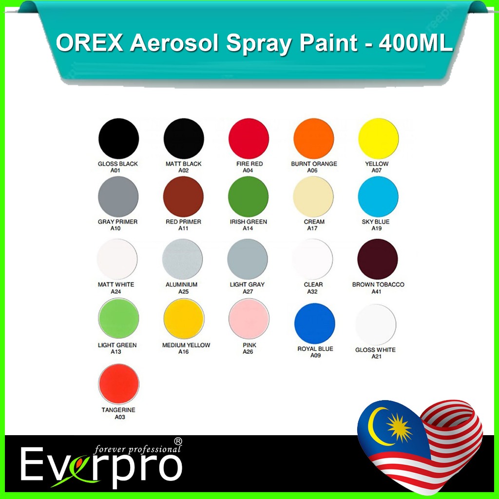 OREX Aerosol Spray Paint 400ML | Shopee Malaysia