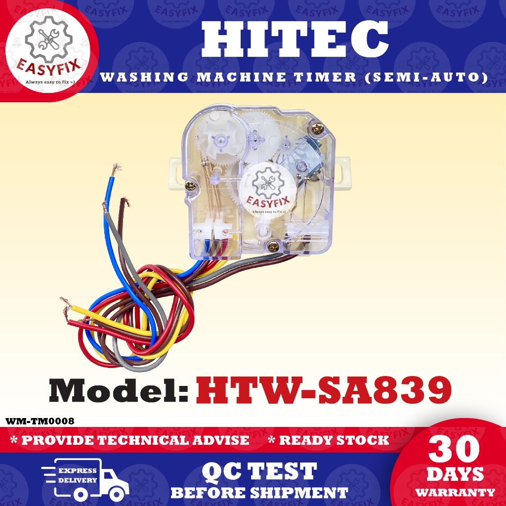 HTW-SA839 HITEC WASHING MACHINE SEMI-AUTO WASH TIMER (TIMER MESIN BASUH ...