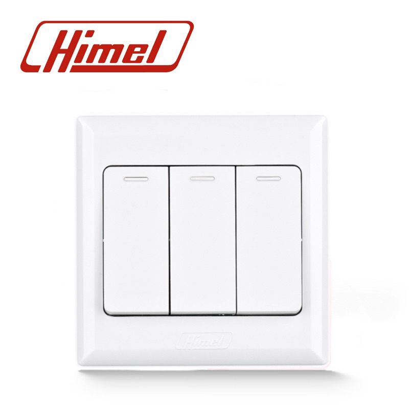HIMEL ADVANCED SERIES 3 GANG 1 WAY SWITCH | Shopee Malaysia