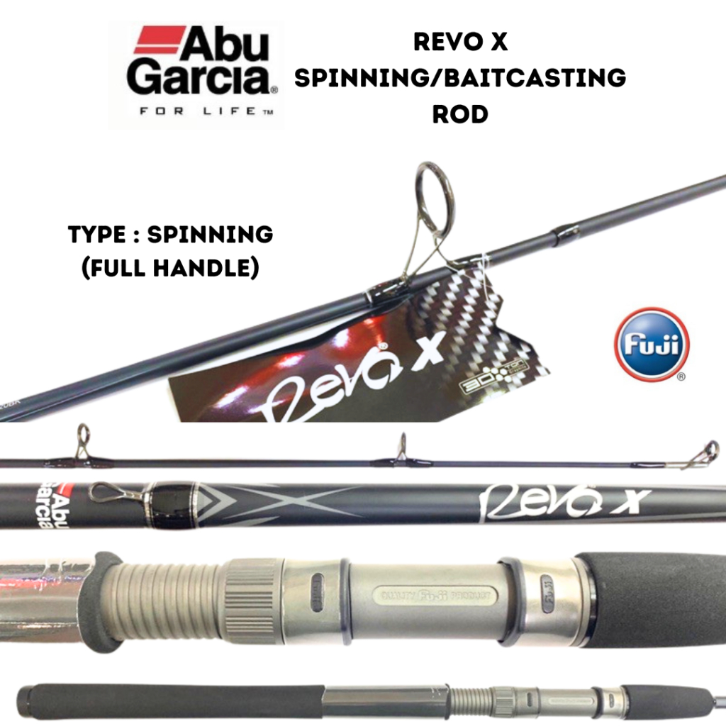 Abu Garcia Revo X Spinning Baitcasting Fishing Rod Including PVC Price ...