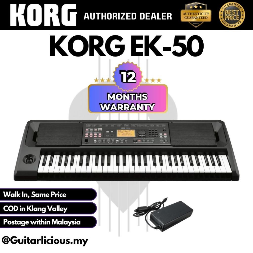 KORG EK-50 61 Keys Entertainer Keyboard EK-50 / EK50 / EK 50 Electric ...