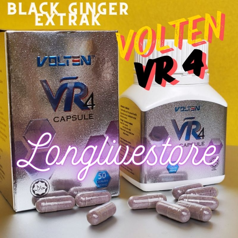 Halia Hitam Extrak VR4 Volten Capsule | Volten VR4 Black Ginger Kapsul ...