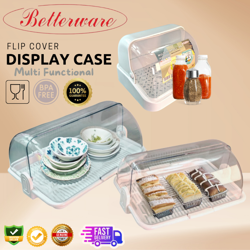 [BETTERWARE]MULTI-FUNCTIONAL STORAGE DISPLAY CASE/BREAD/PASTRIE BOX/KITCHEN UTENSIL/FOOD TONG ...