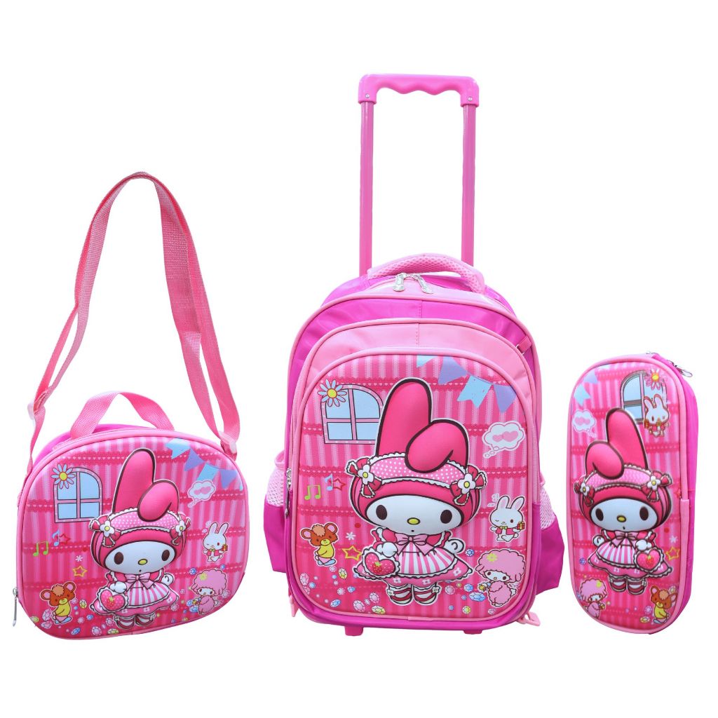 Beg Cartoon / Beg Roda / Beg Trolley Sekolah Tadika / Sekolah Rendah ...