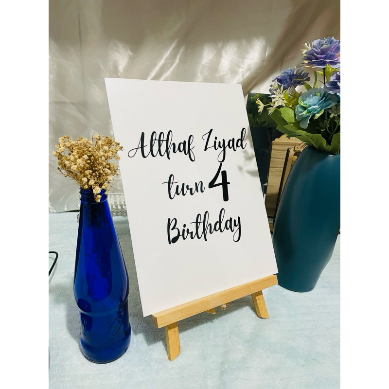 WELCOME BOARD A4 ACRYLIC SINAGE WEDDING ENGAGEMENT BIRTHDAY FULLMOON ...
