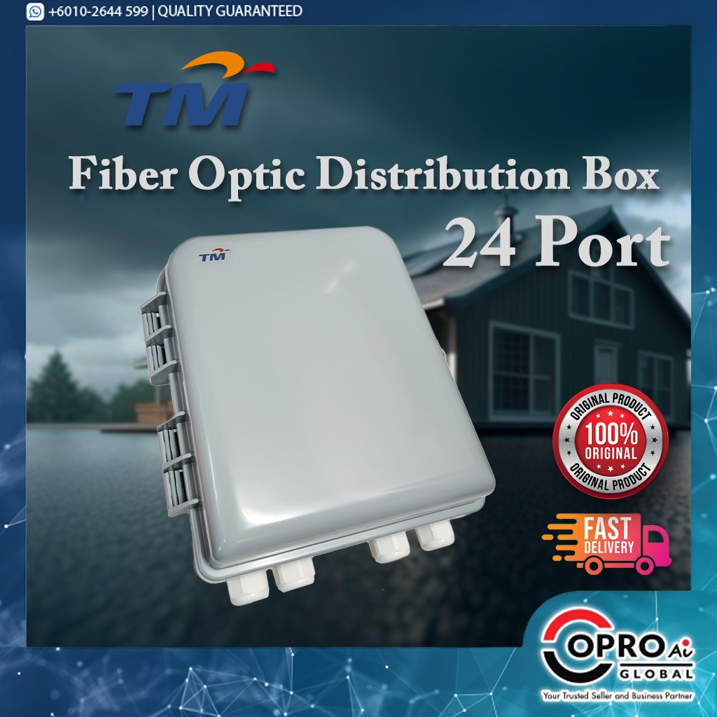 24 Port Fiber Optic FTTH Termination Box (FTB) / Distribution Box ...
