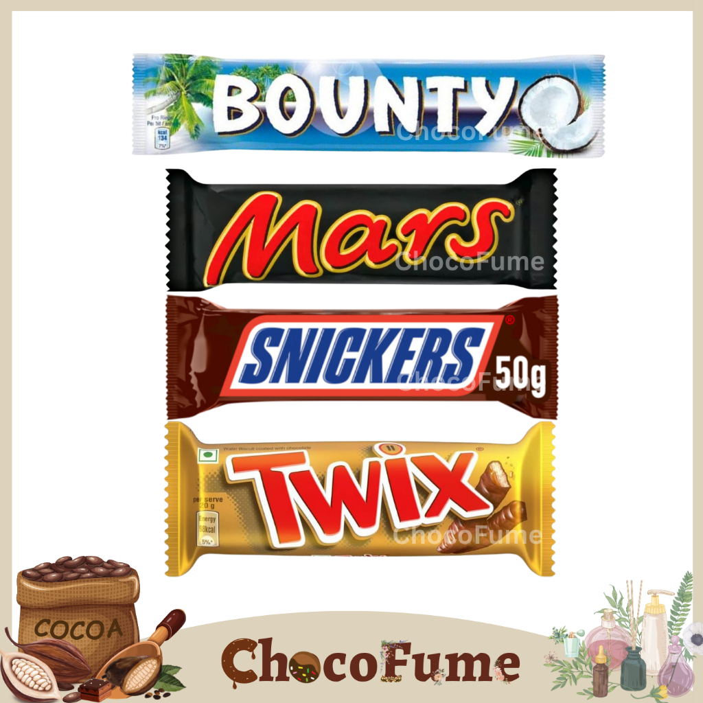 Mars 51g/ Snickers 50g/ Twix 50g/ Bounty Single Bar 57g | Shopee Malaysia
