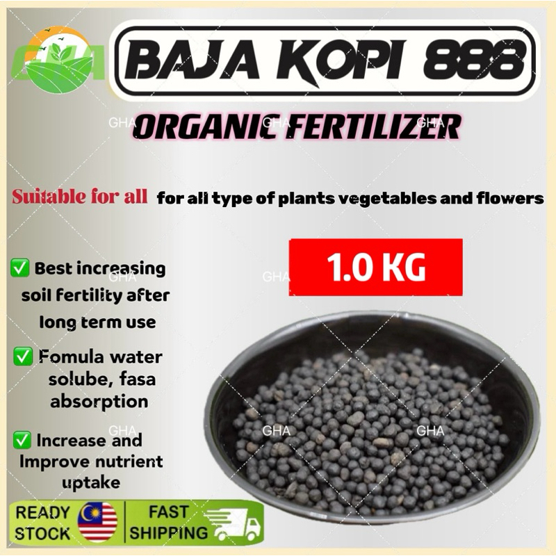 1kg Baja Kopi 888 Baja Organik Baja Organic Fertilizer Baja Booster ...