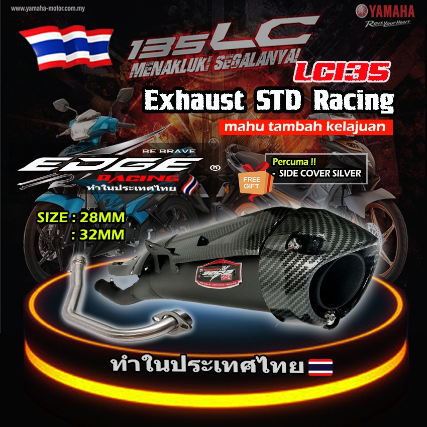((OFFER SALE!!!)) LC135 V1 - V7 EXHAUST STD RACING EKZOS CUTTING Y15ZR EDGE RACING 28mm 32mm ...